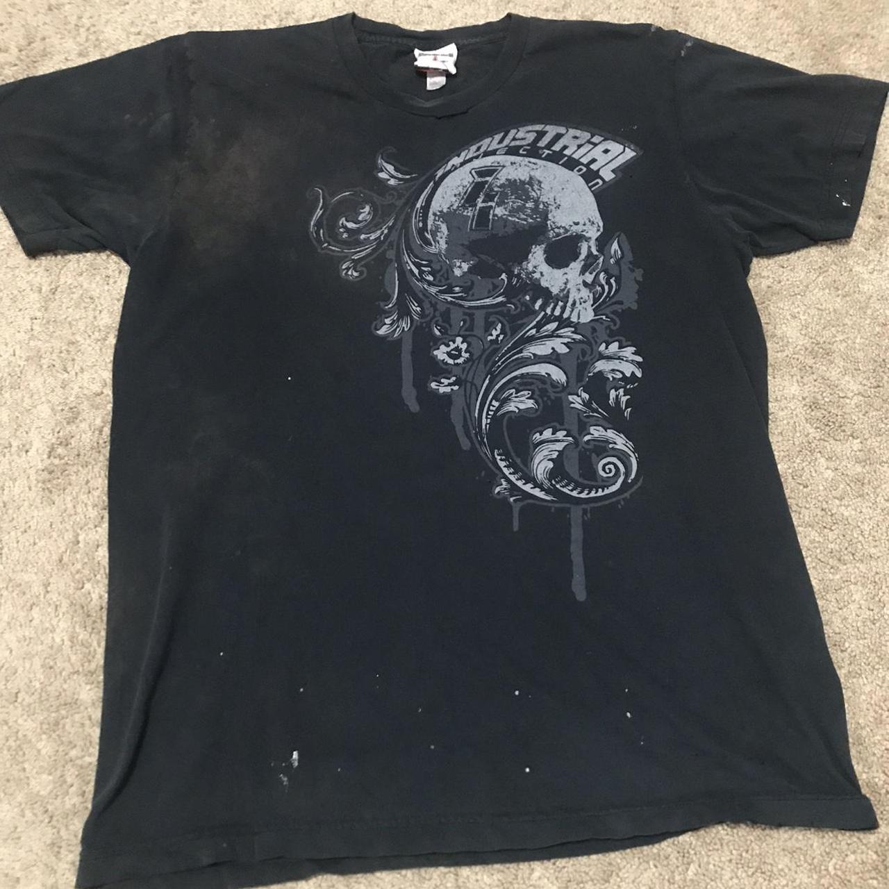 Affliction, mma elite style skull turbo tshirt - Depop
