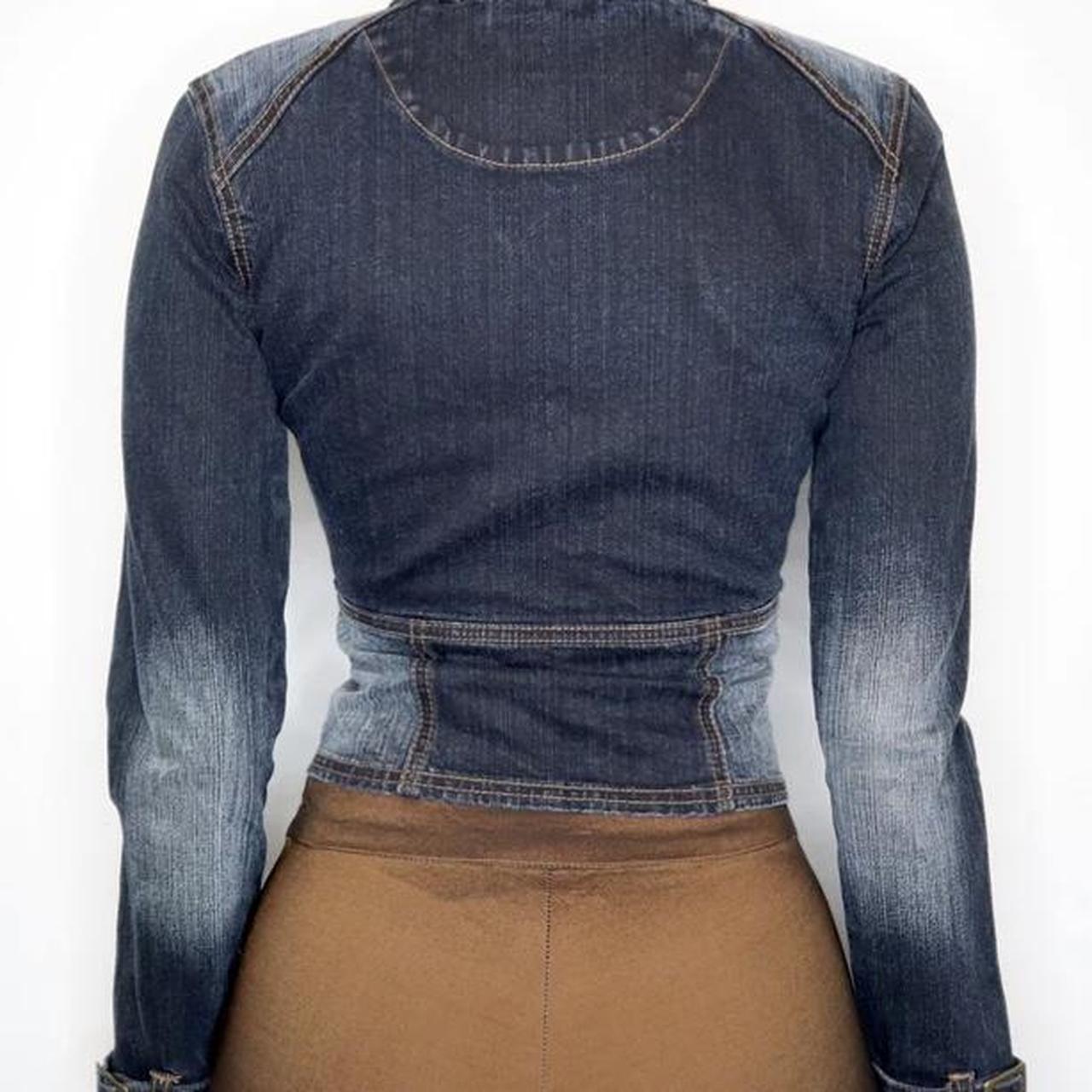 VINTAGE EARLY 2000S JLO ZIP-UP DENIM JACKET I bought... - Depop