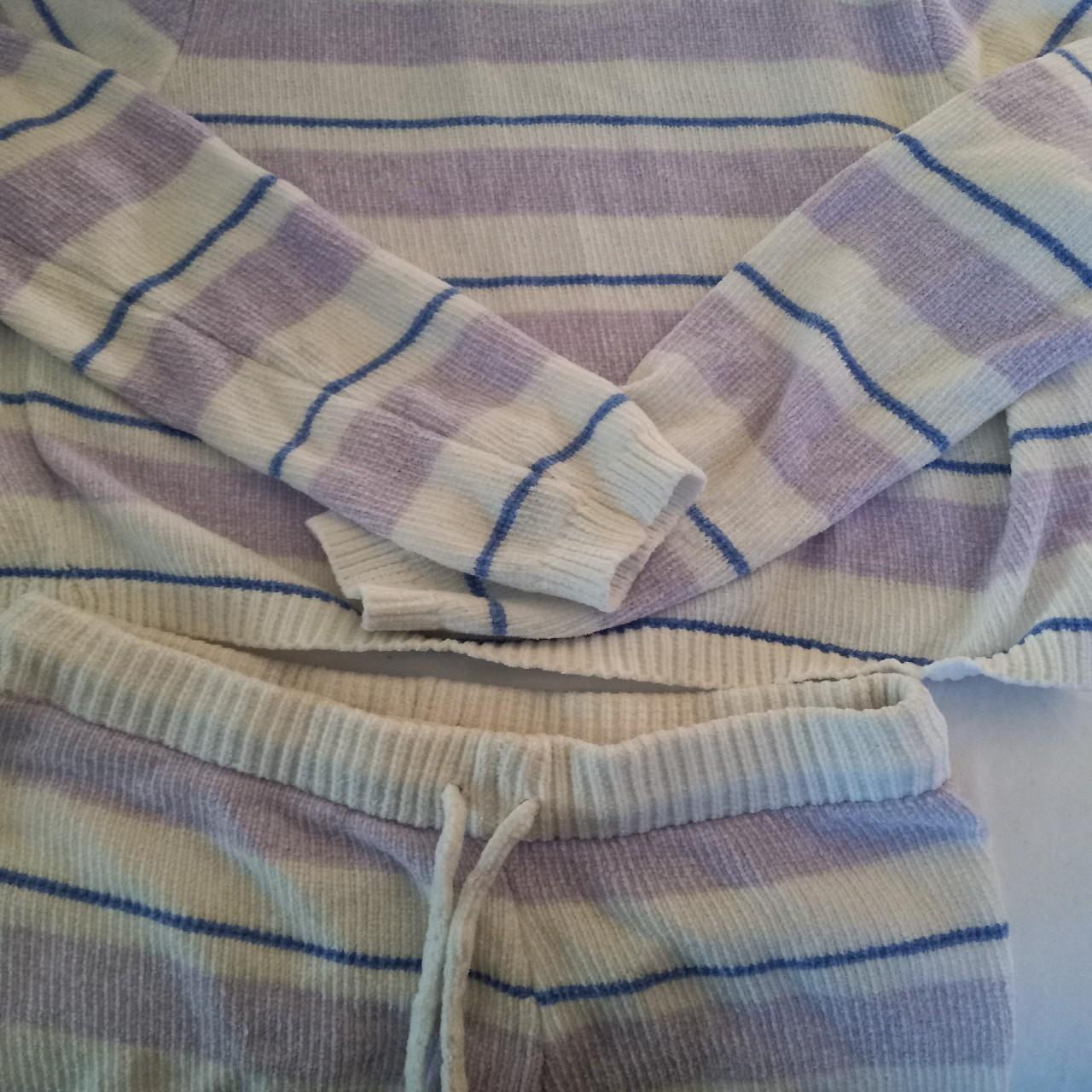 Striped pajama set colsie brand - Depop