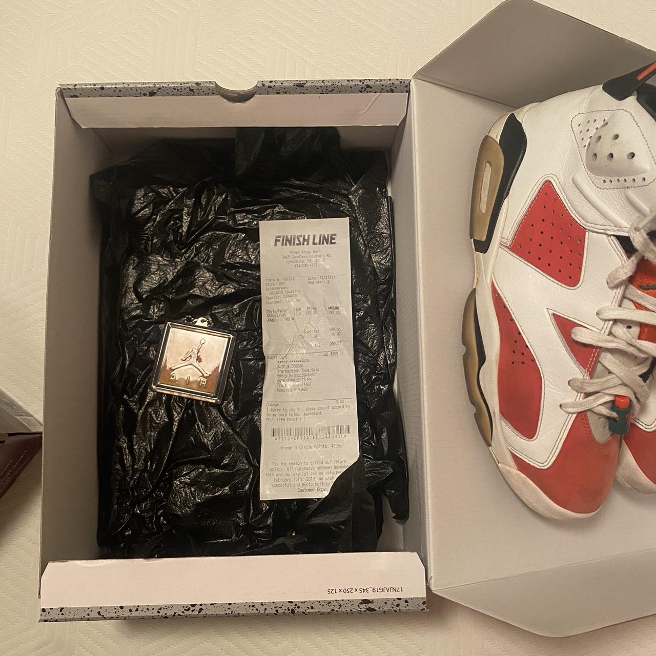 Jordan 6 Gatorade OG box comes receipt and tag has a... - Depop