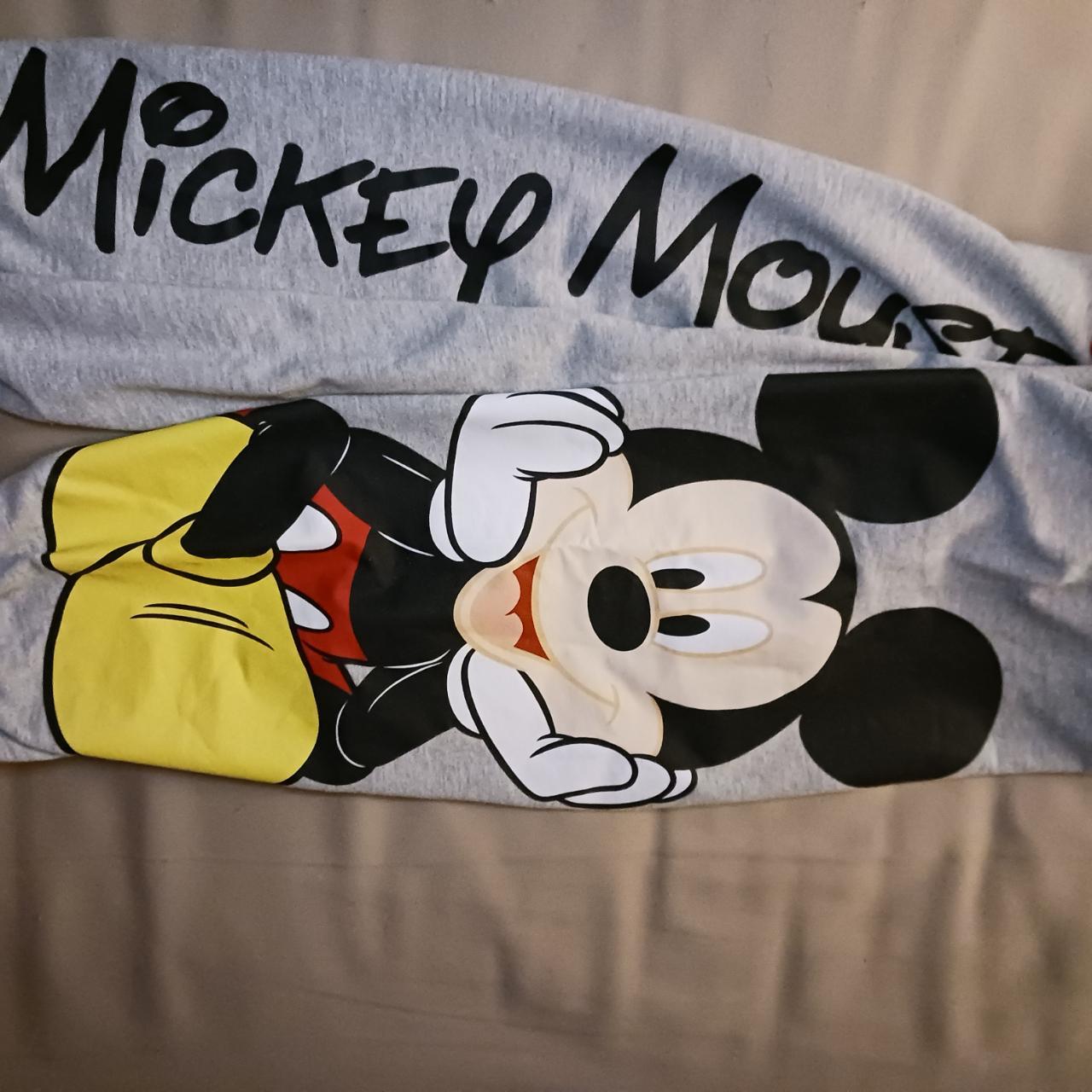 Vintage Disney Mickey Mouse Pj Bottoms Capri... - Depop