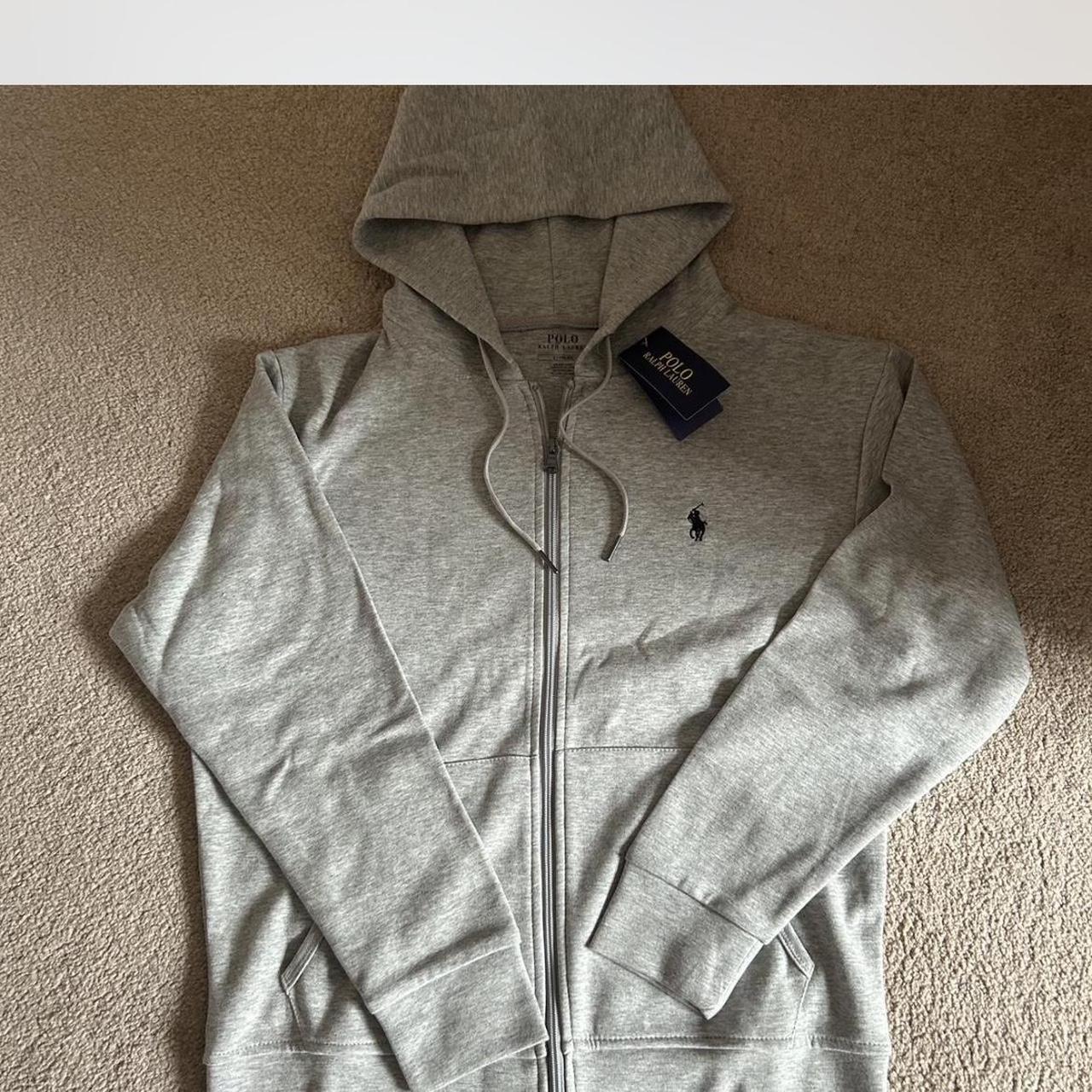 Real Polo Ralph Lauren grey hoodie and joggers... - Depop