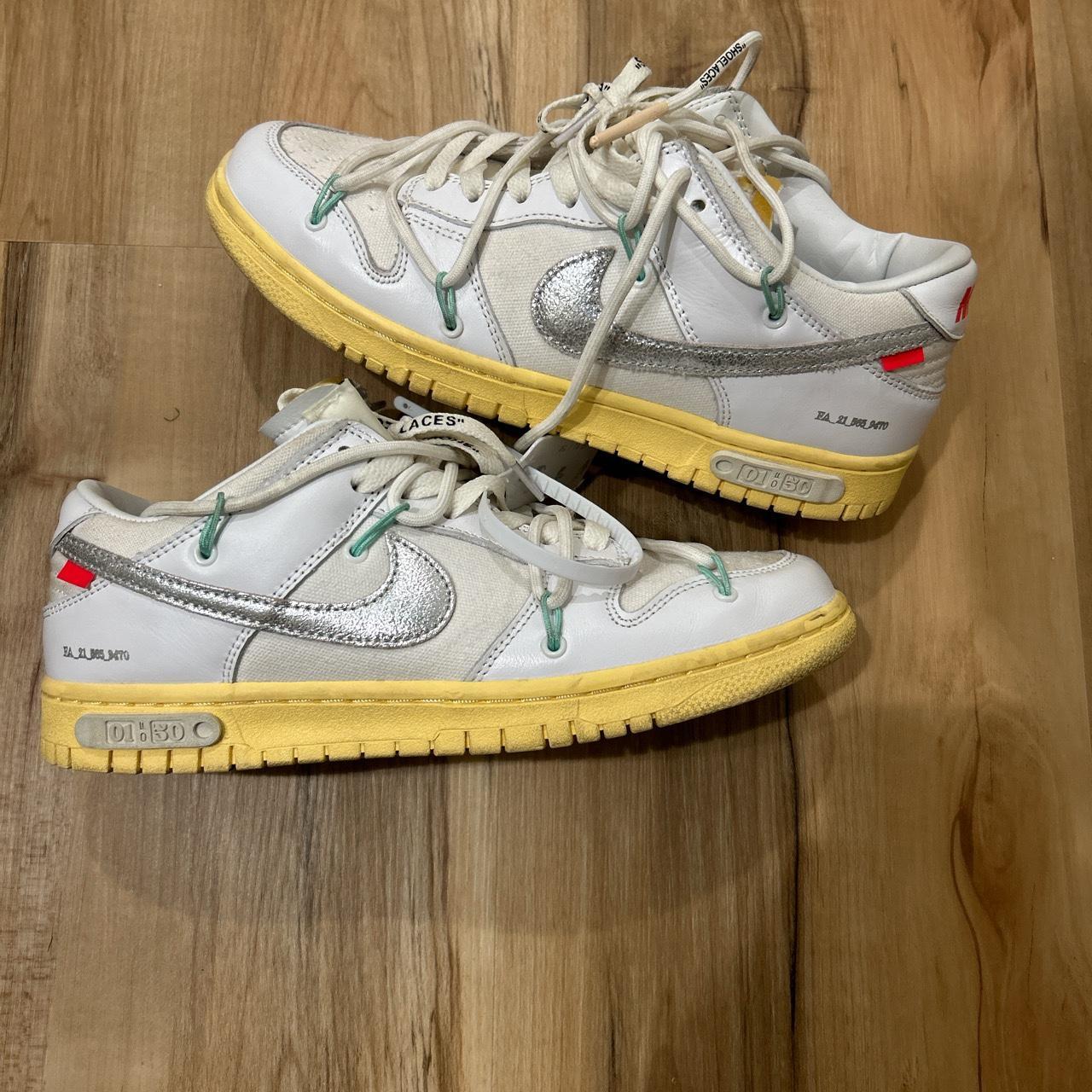 Vintage Nike off white dunks Size 8M Price $160 hit... - Depop