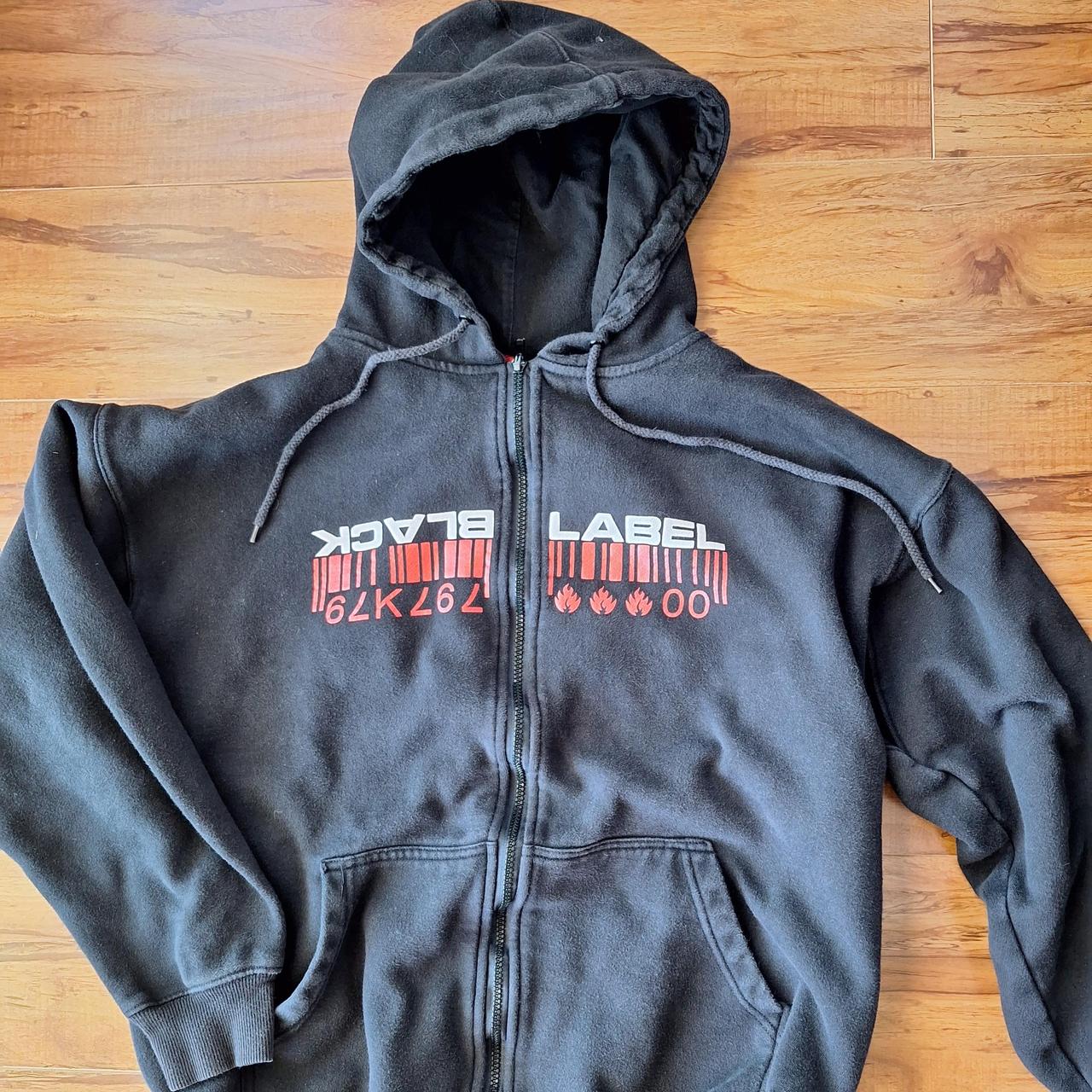 Black Label hoodie. Early 2000's. Accept PayPal... - Depop