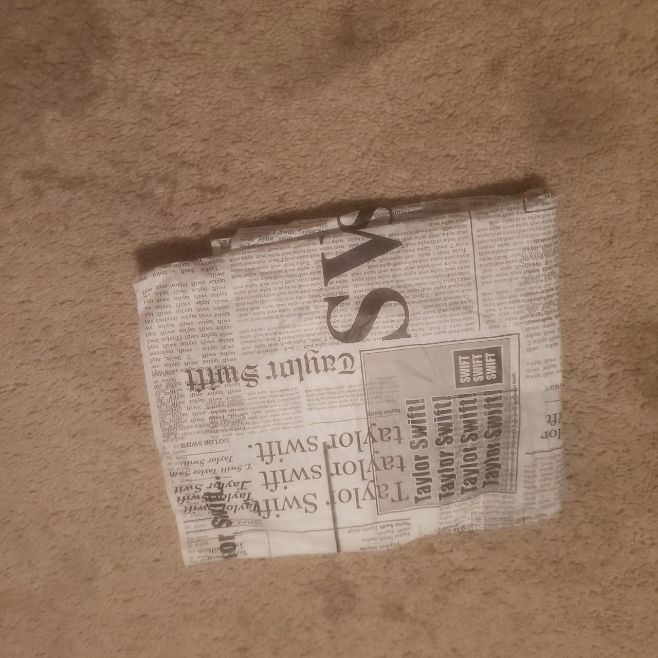 Taylor Swift Reputation Newsprint Paper Small tear... - Depop
