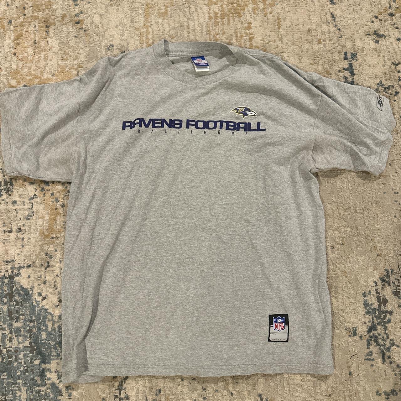 Vintage Reebok NFL Tee Ravens - Depop