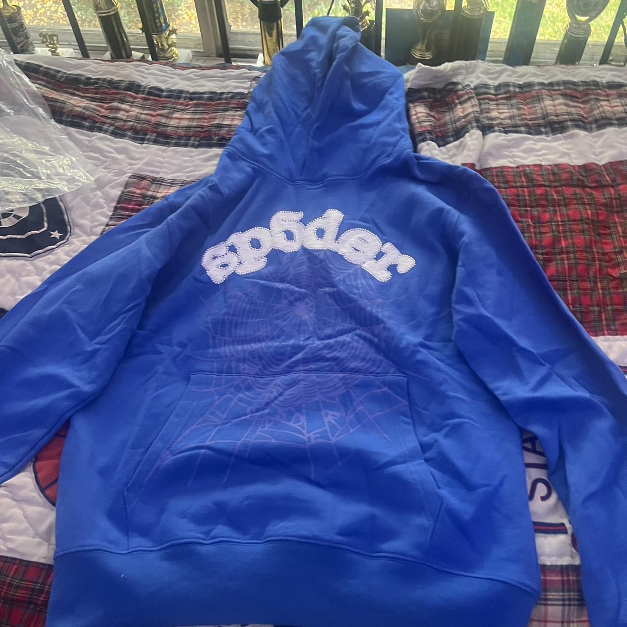 Sp5der Hoodie Size Small Slightly Worn Open To... - Depop