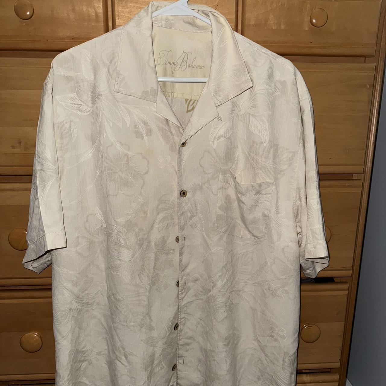 TOMMY BAHAMA 100% SILK embroidered tag super cool... - Depop