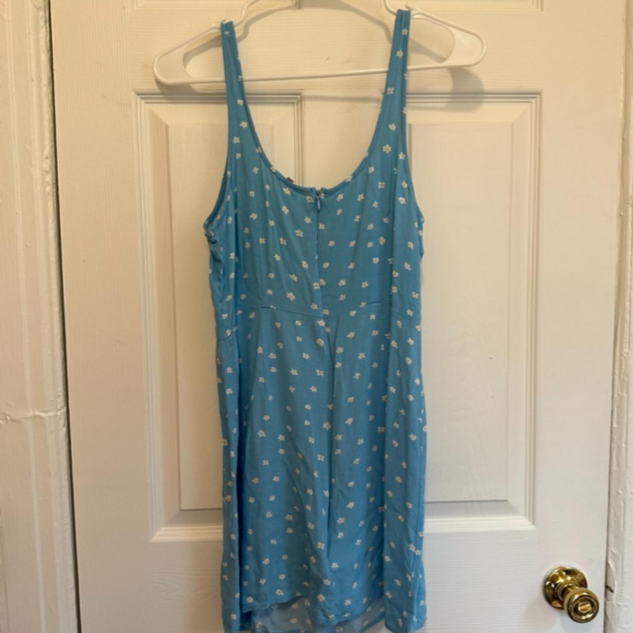 Pacsun Blue & White Mini Dress Lottie Moss... - Depop