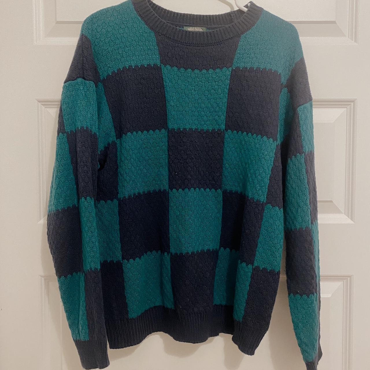 wild fable old looking sweater size s fits oversized... - Depop