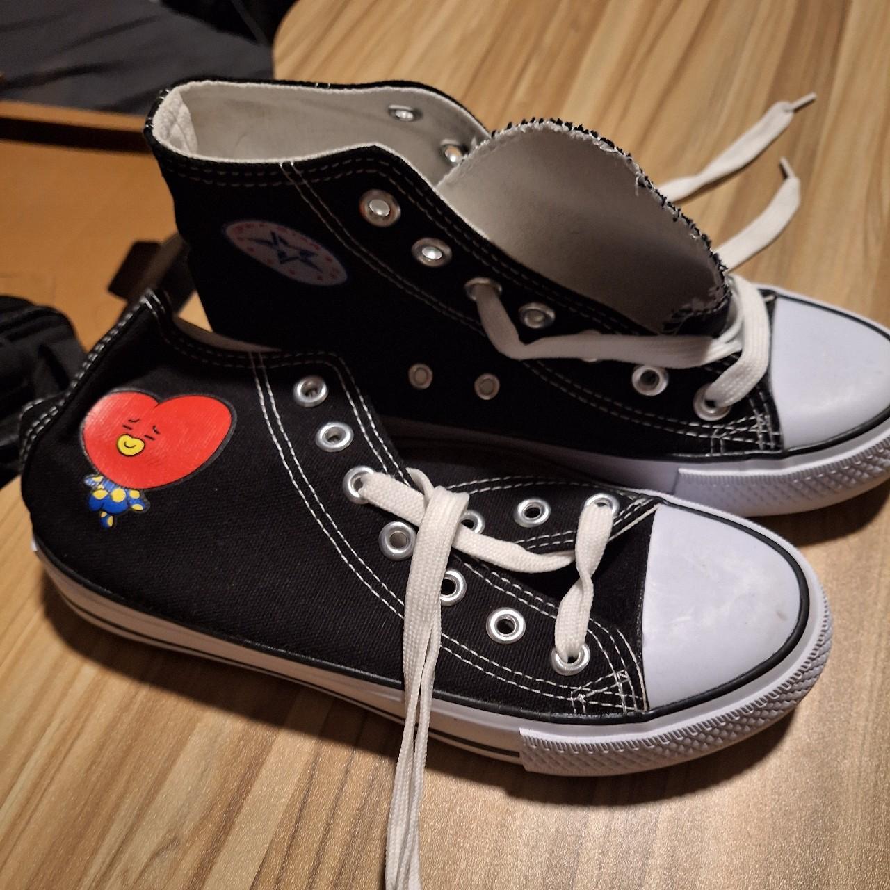 BTS shoes size 37 (womens 6.5 I believe?) #bts #bt21... - Depop