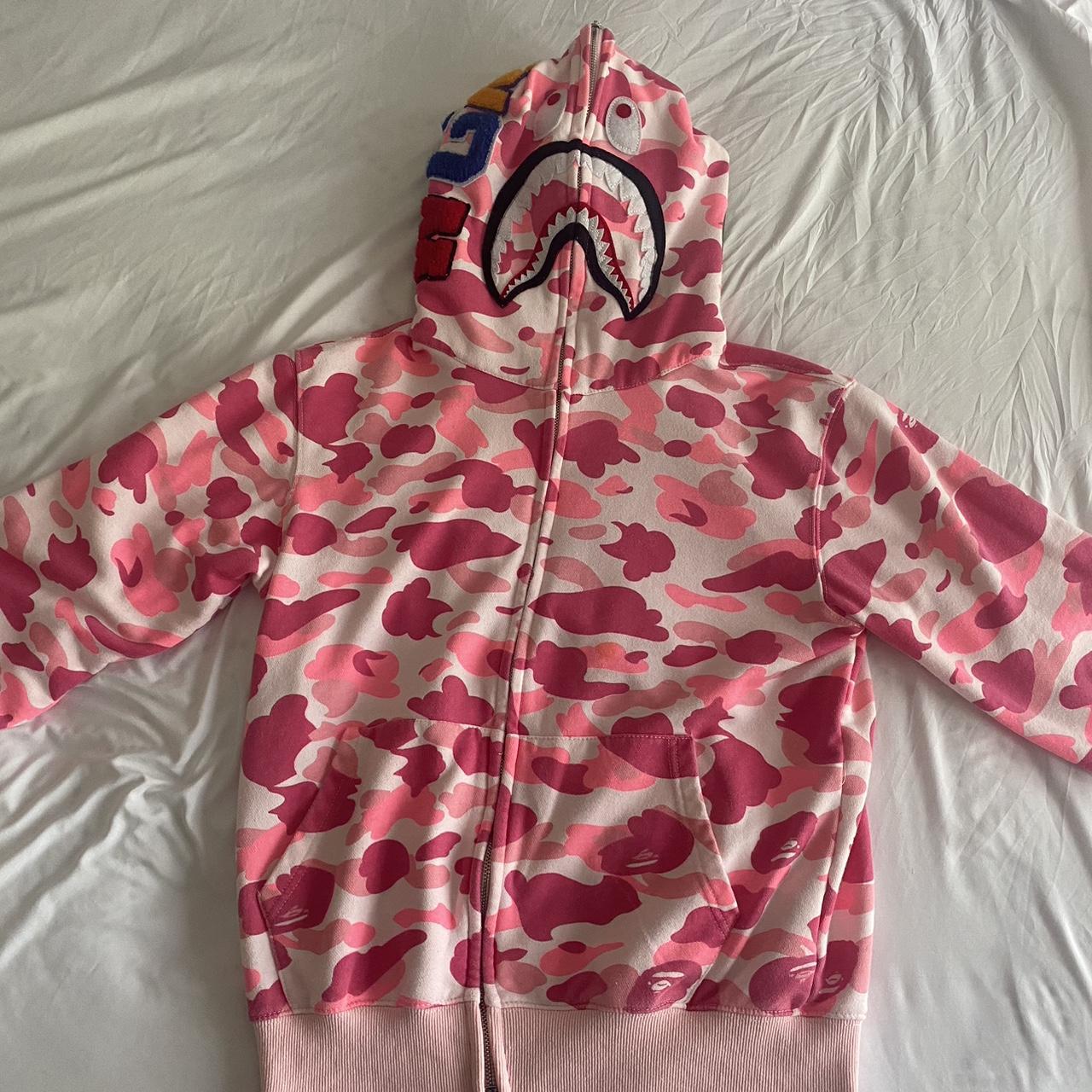 This pink camo BAPE jacket, is very great quality.... - Depop