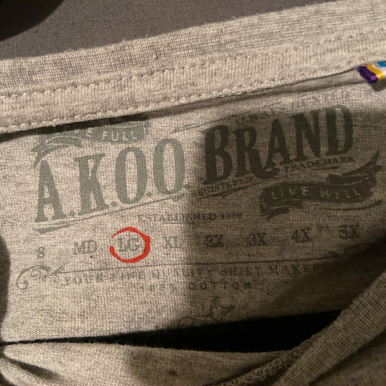 akoo grey grills t shirt #grey #tshirt #y2k - Depop