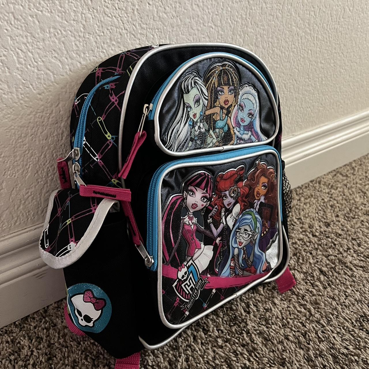 kid’s monster high backpack - Depop