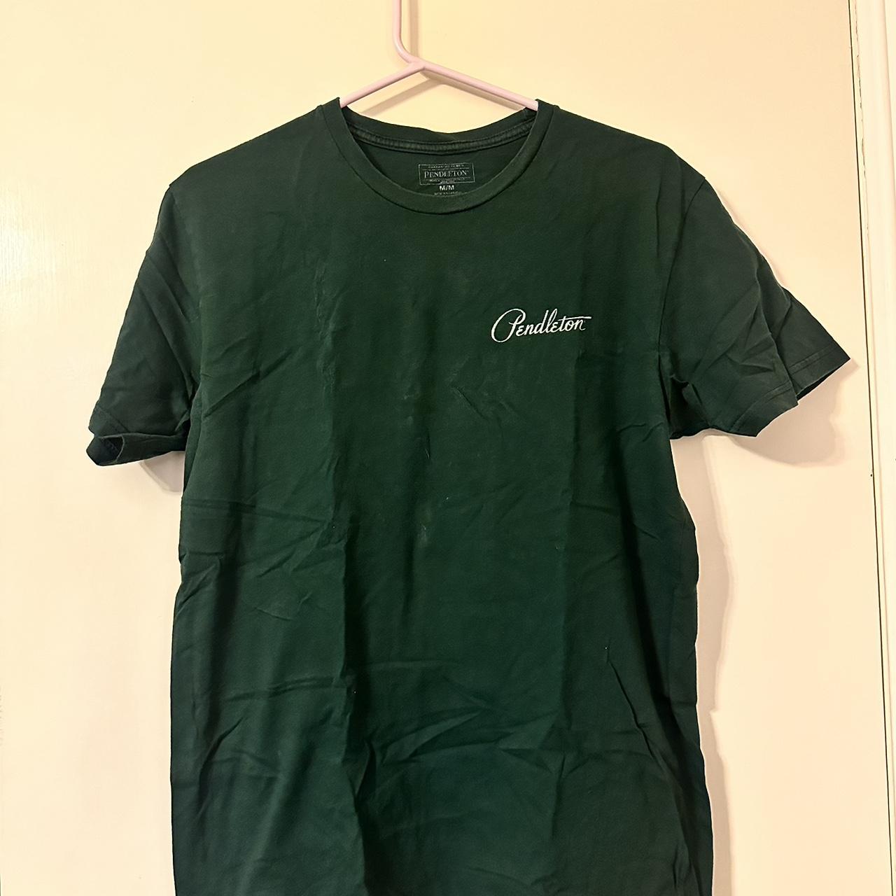 Green Pendleton cotton tee #casualwear - Depop
