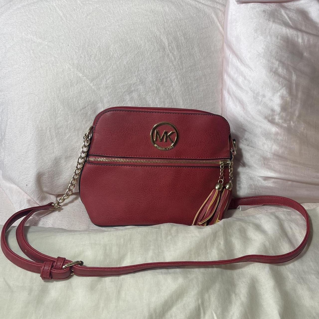 Red Bag from Michael Kors! Minor stains inside of... - Depop