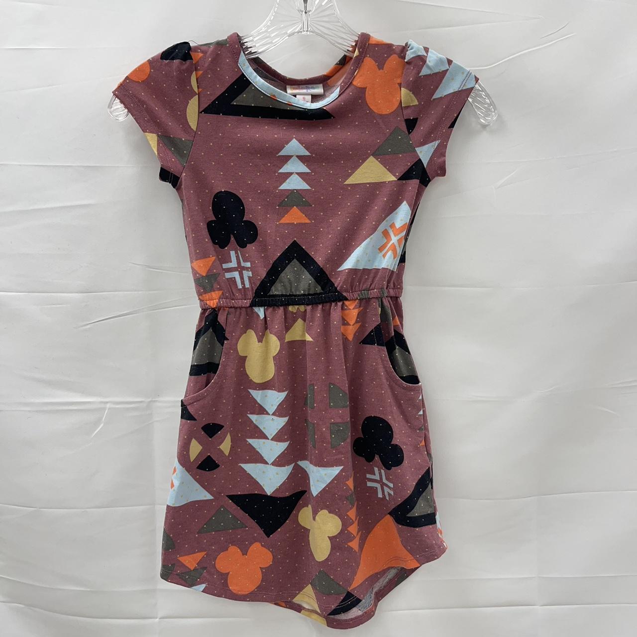 Size 6 girls LulaRoe colorful dress. - Depop