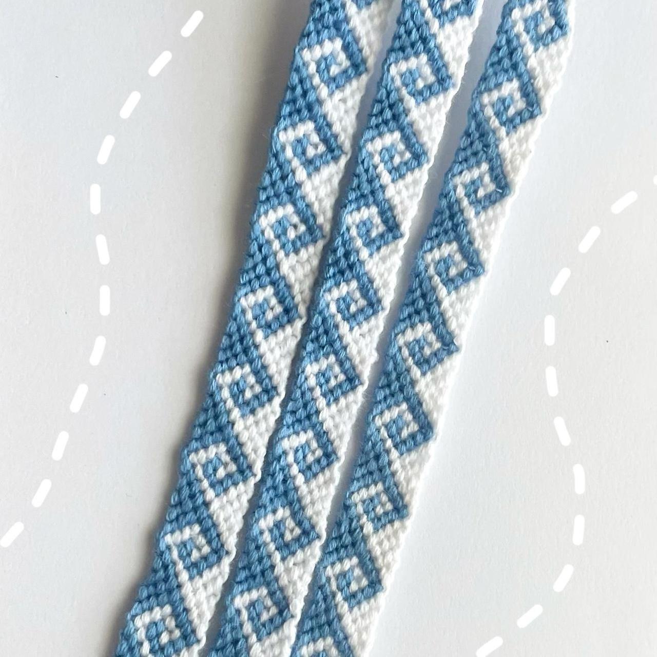 $6 greek wave woven bracelet, handmade, made with... - Depop