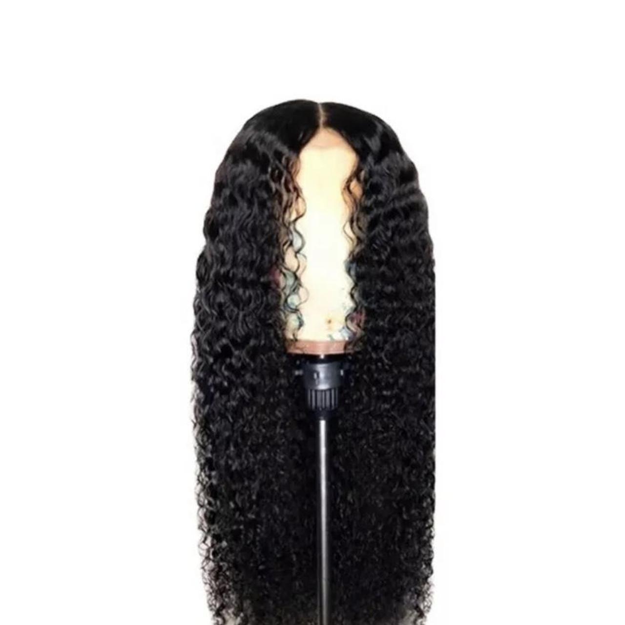 Black Lace Front Wigs Long Curly Synthetic Wig for... - Depop