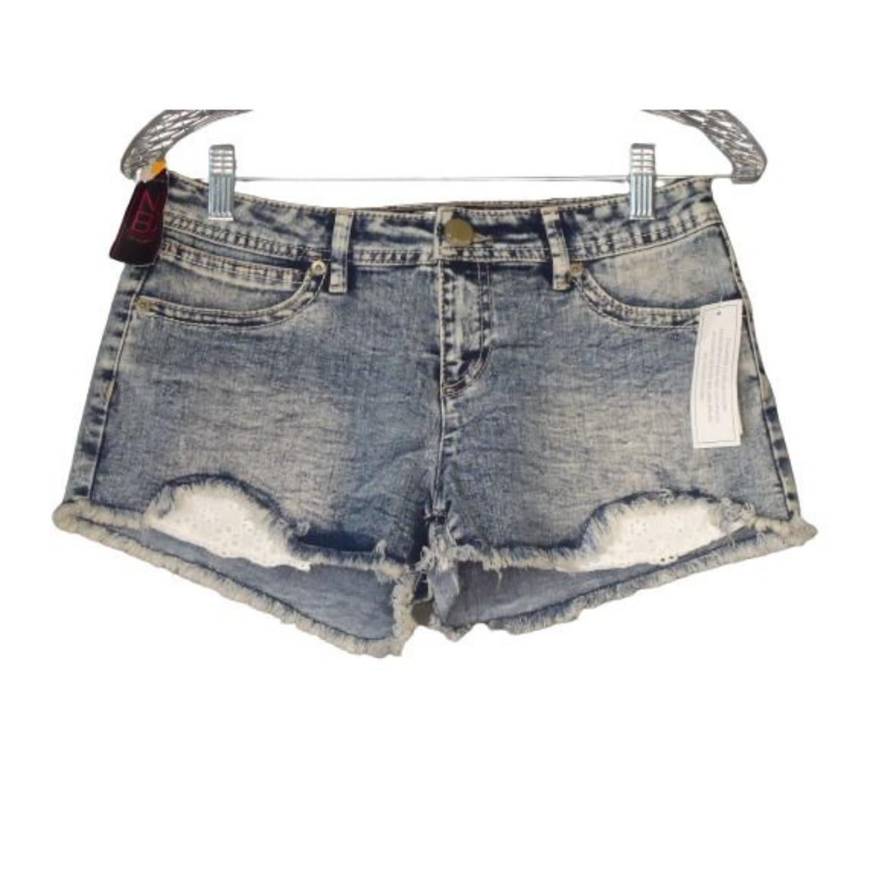 Item: NoBo No Boundaries Cut Off Blue Jean Shorts... - Depop