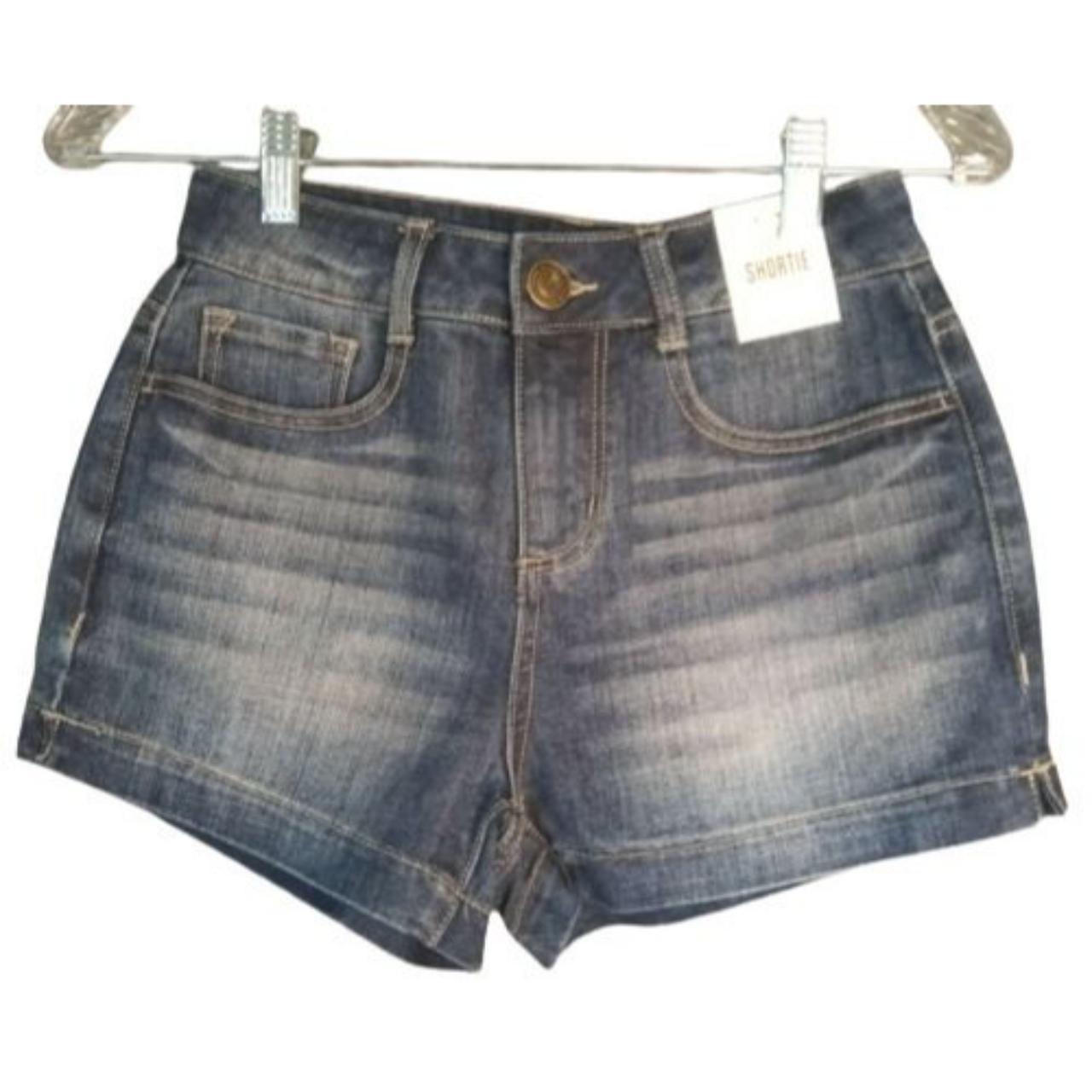 Item: SO Shortie Juniors Jeans Shorts Size 1 High... - Depop