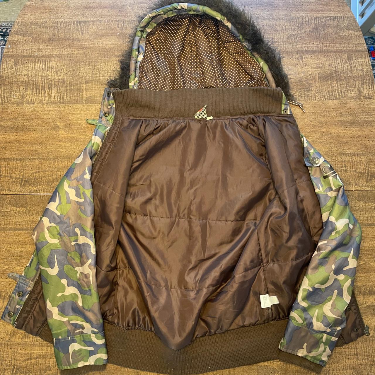 Vintage Lost Enterprises Camo Jacket Womens Size... - Depop