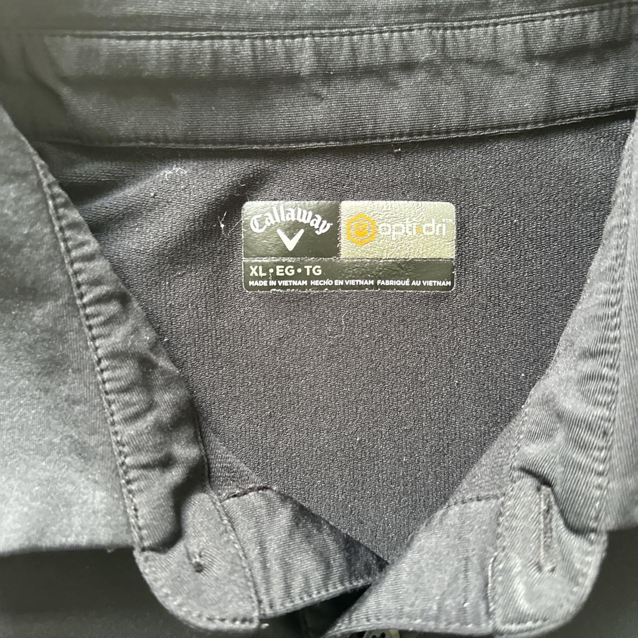 Callaway Opti-Dry Black Men’s golf shirt - long... - Depop