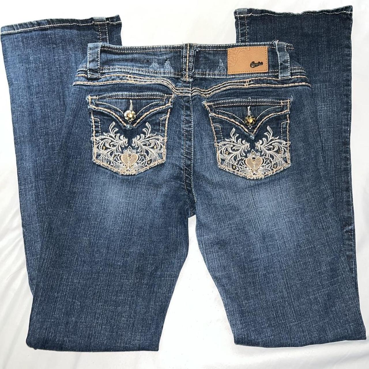 Candie’s Bedazzled Bootcut Lowrise Jeans Size... - Depop