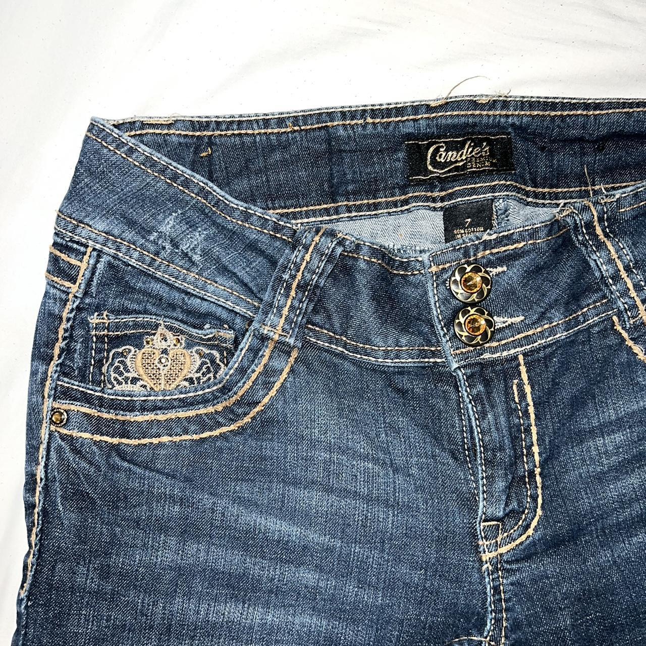 Candie’s Bedazzled Bootcut Lowrise Jeans Size... - Depop