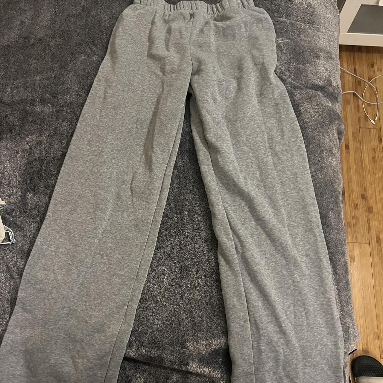 Low Rise Gray Sweatpants - Depop