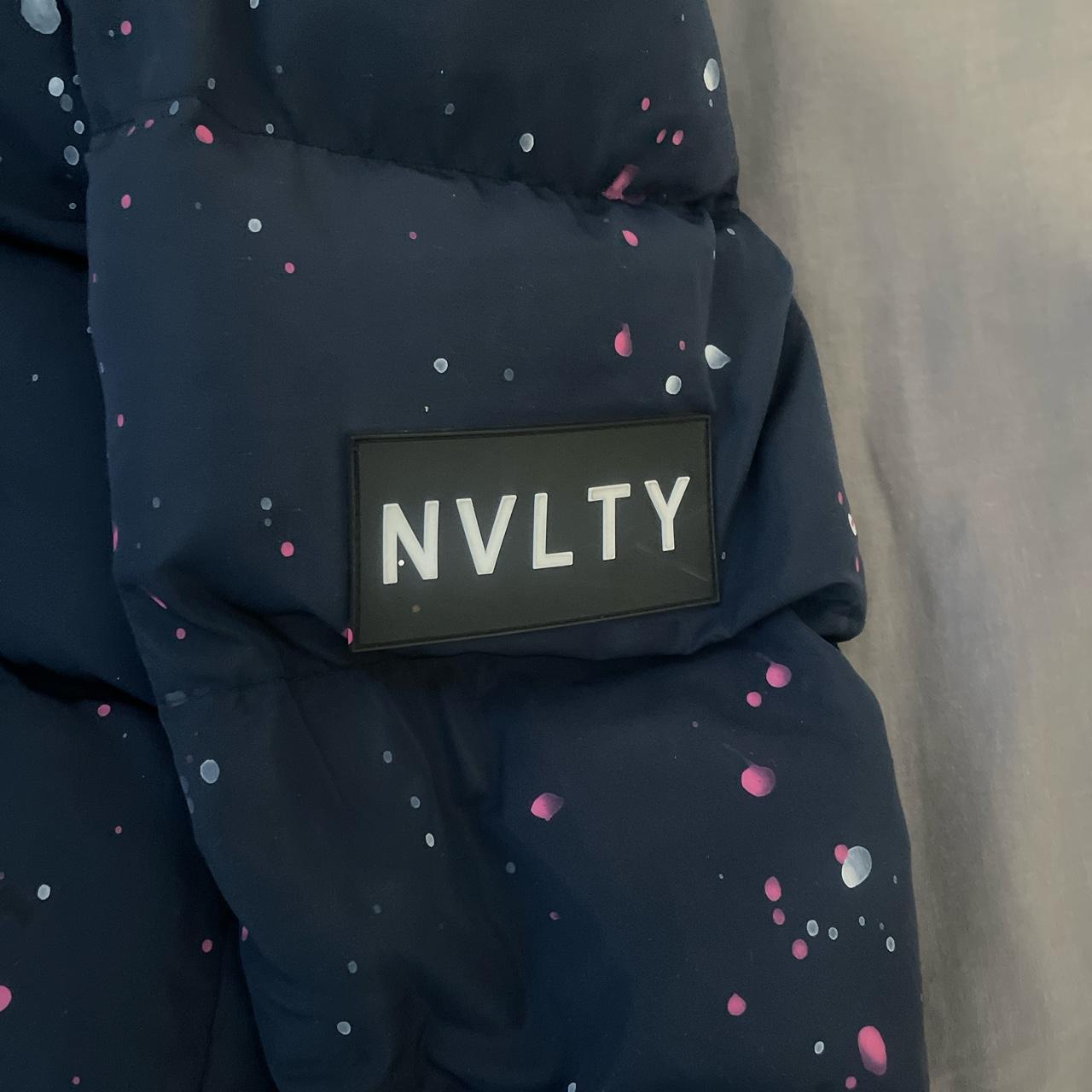 Navy blue NVLTY jacket Great condition 100%... - Depop