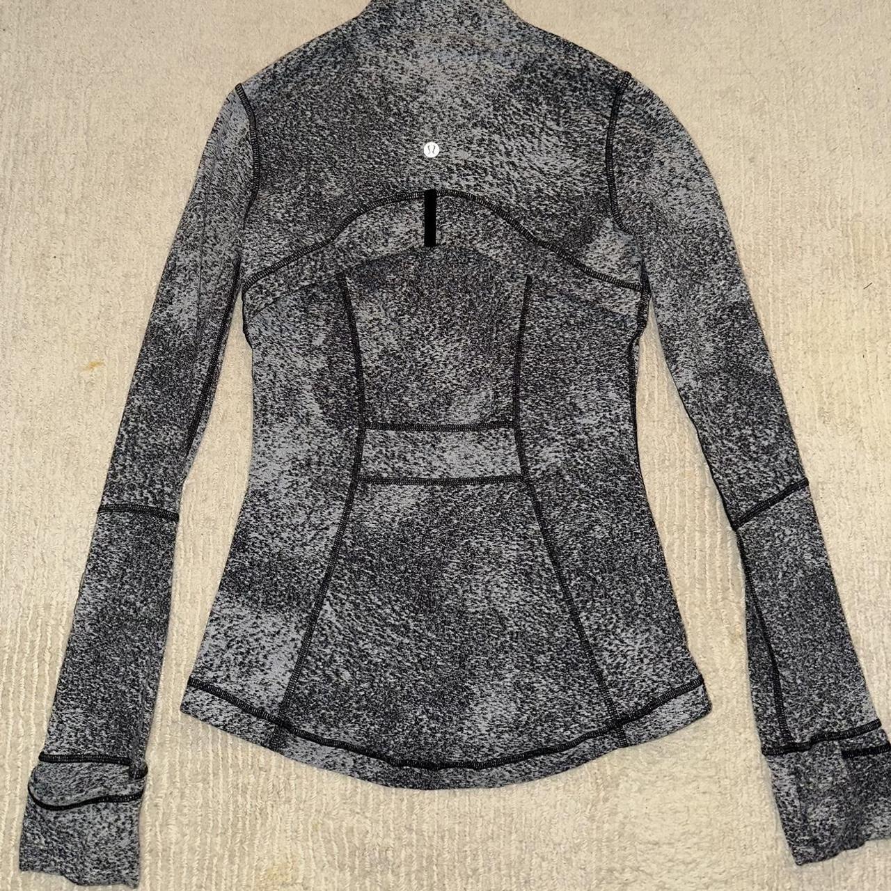 Lululemon Grey Define Jacket. Barely worn, Size 4. - Depop