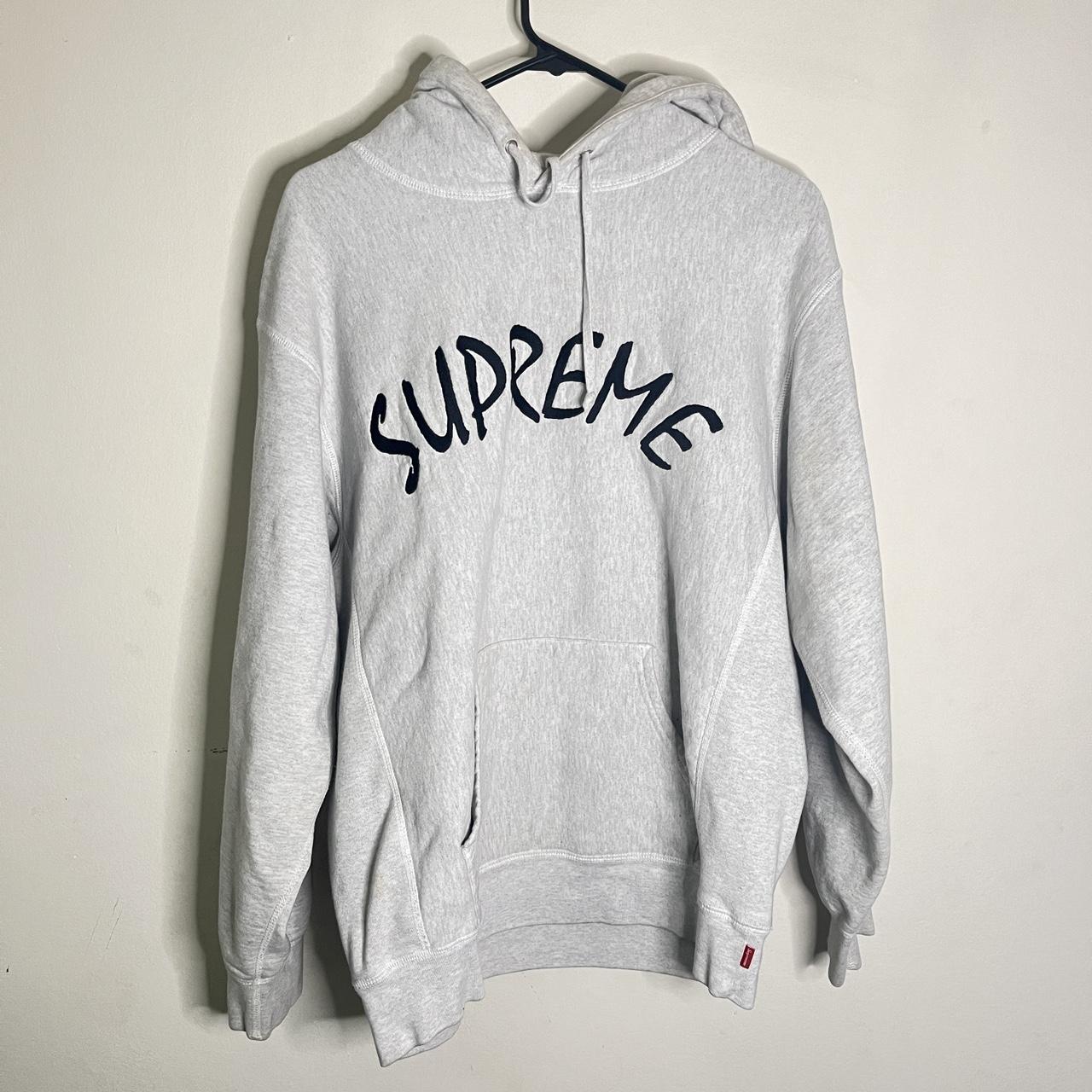 supreme FTP arc logo graphic print hoodie size... - Depop
