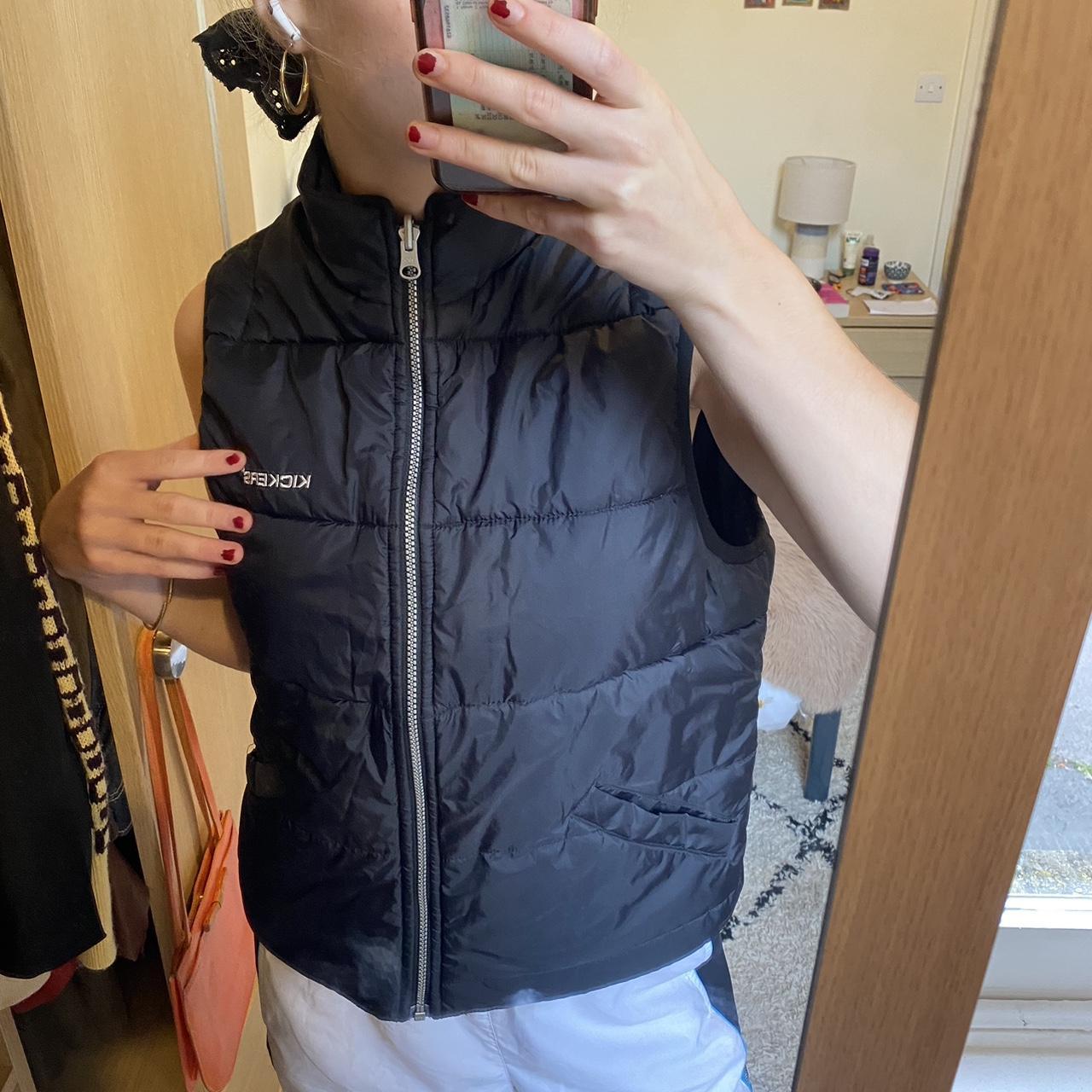 Vintage black Kickers puffer jacket bodywarmer gilet - Depop