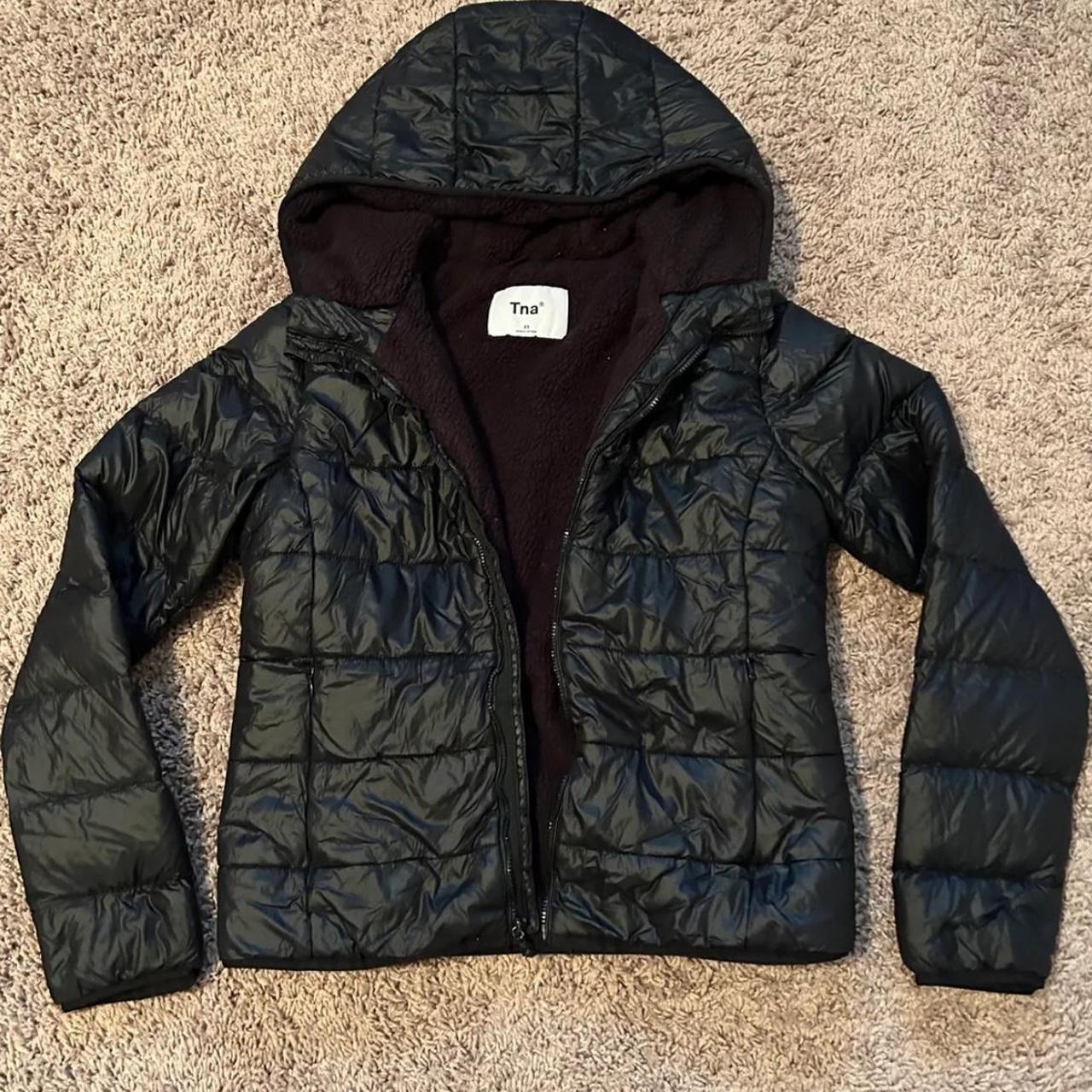 Aritzia TNA puffer jacket Size medium Black puffer... | Depop