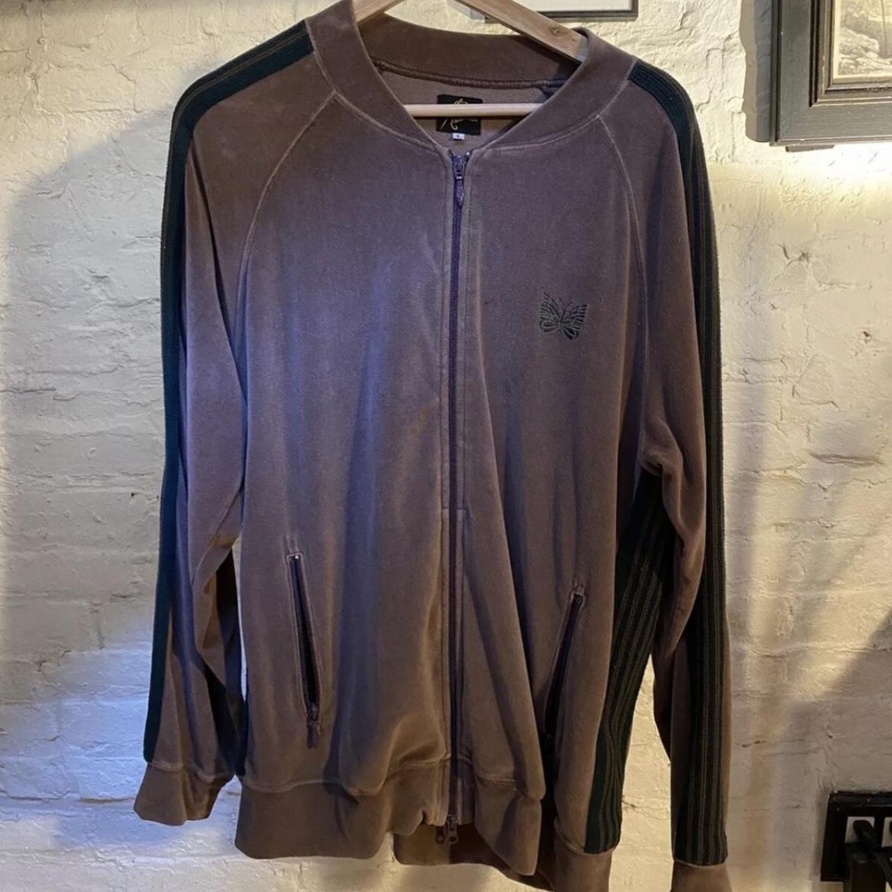 Needles Tracksuit Velvet Style Top Jacket Brown... - Depop