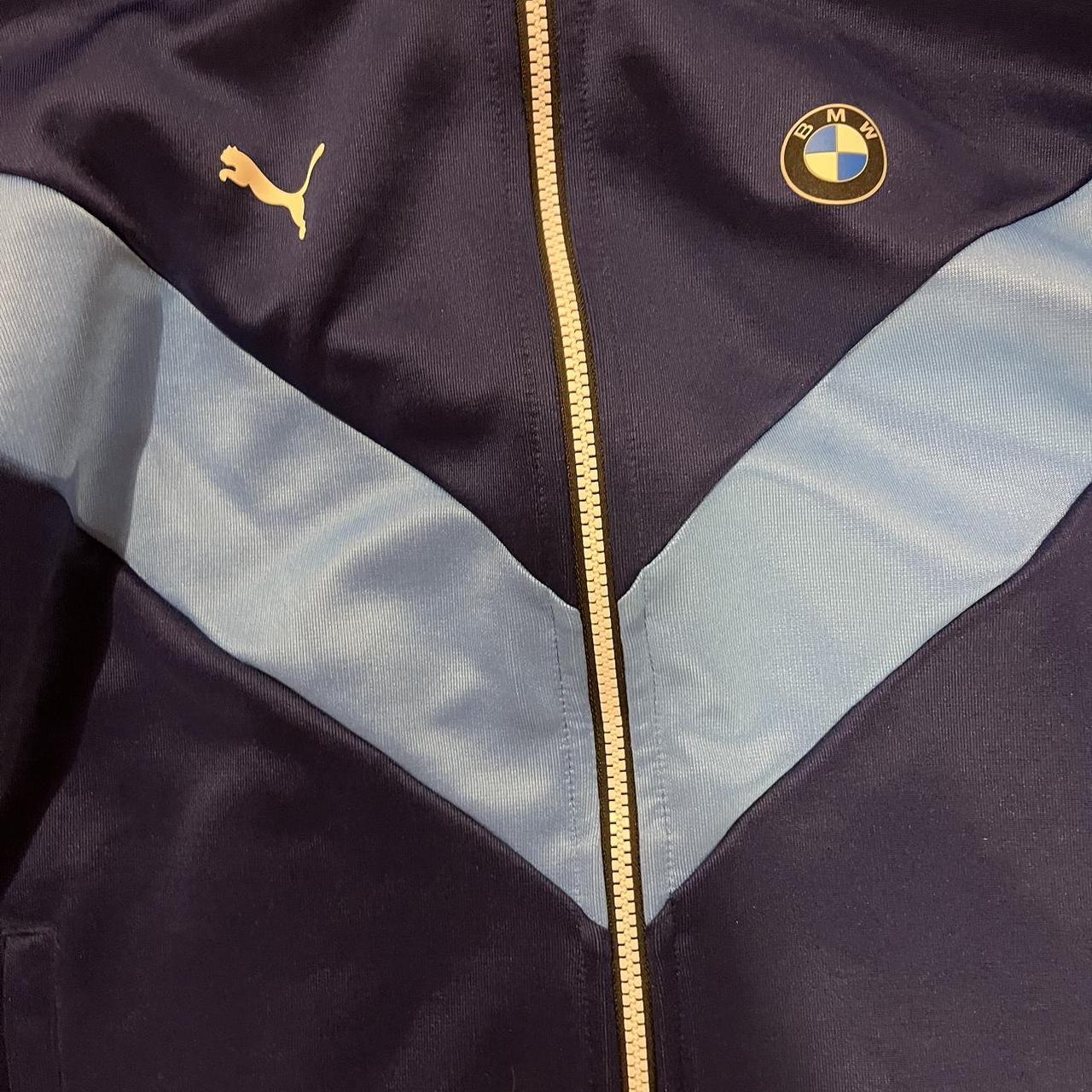 Puma BMW M Motorsport MCS Blue/Red/Puma Sweat Jacket... - Depop