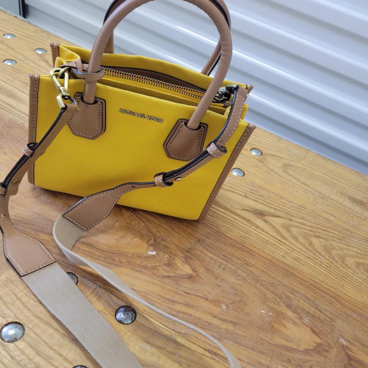 Michael Kors small crossbody in yellow. She's so... - Depop