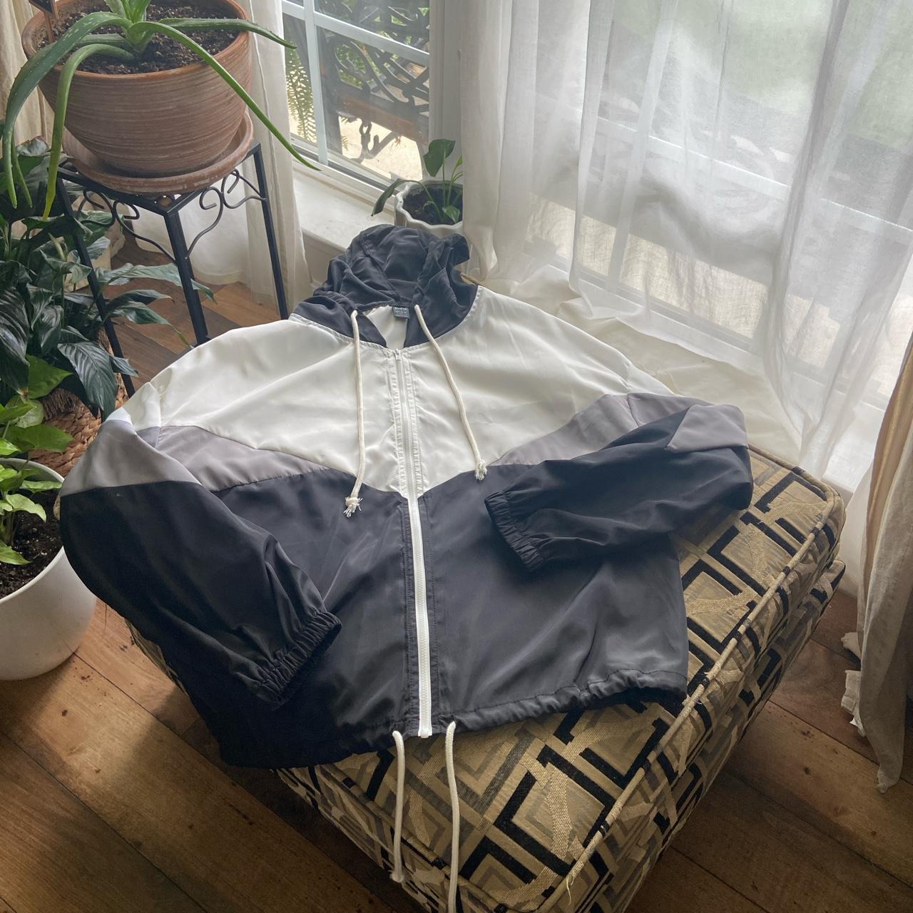 Large Windbreaker ️☁️ Size large tri color... - Depop