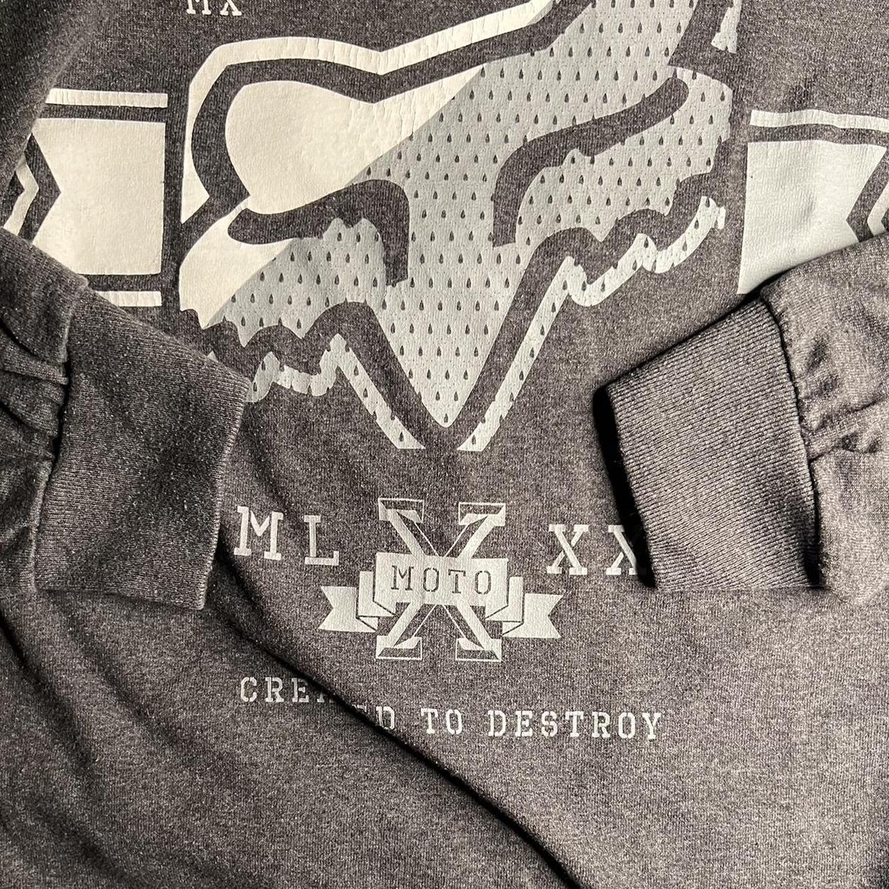 Y2K Fox Racing Long Sleeve T-Shirt judge the... - Depop