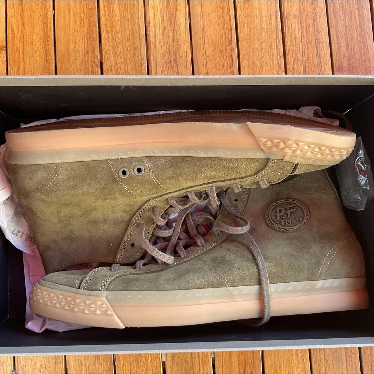 PF FLYERS NYC Olive Suede Sneakers Men’s size... - Depop