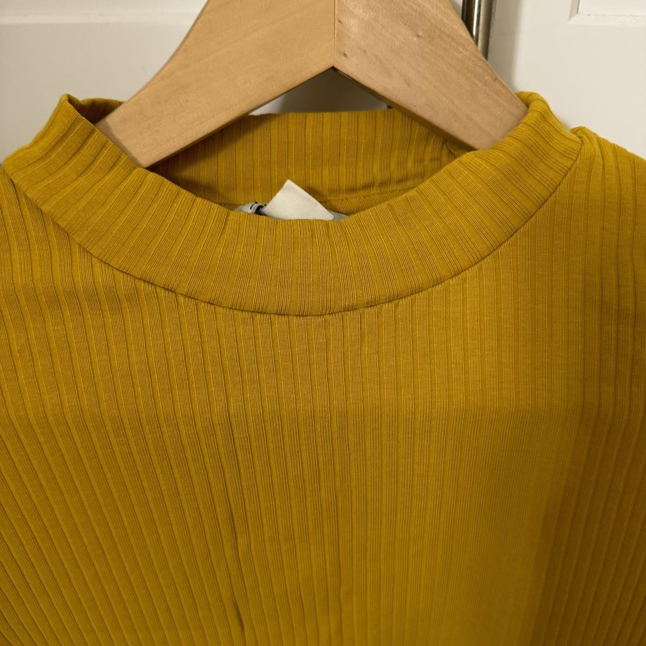 Monki knit short sleeves in mustard yellow Perfect... - Depop
