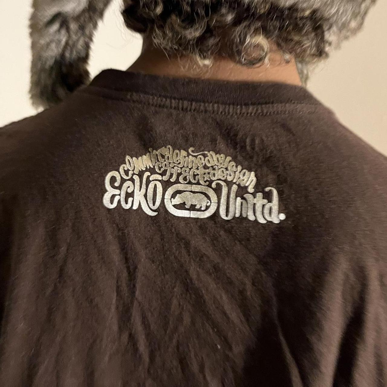 Y2k Ecko unlimited rhino brown shirt Size M Model... - Depop