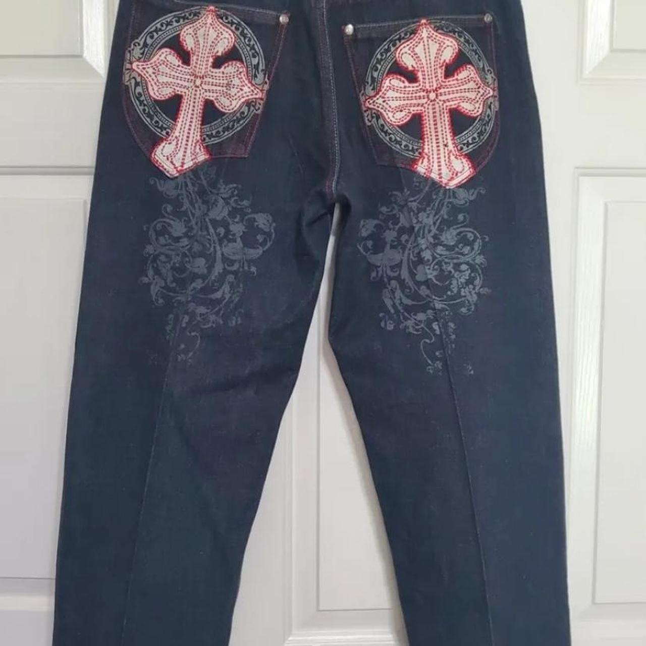 Jinzu jeans Tag reads 36 x 32 Fit more like a 33 x... - Depop