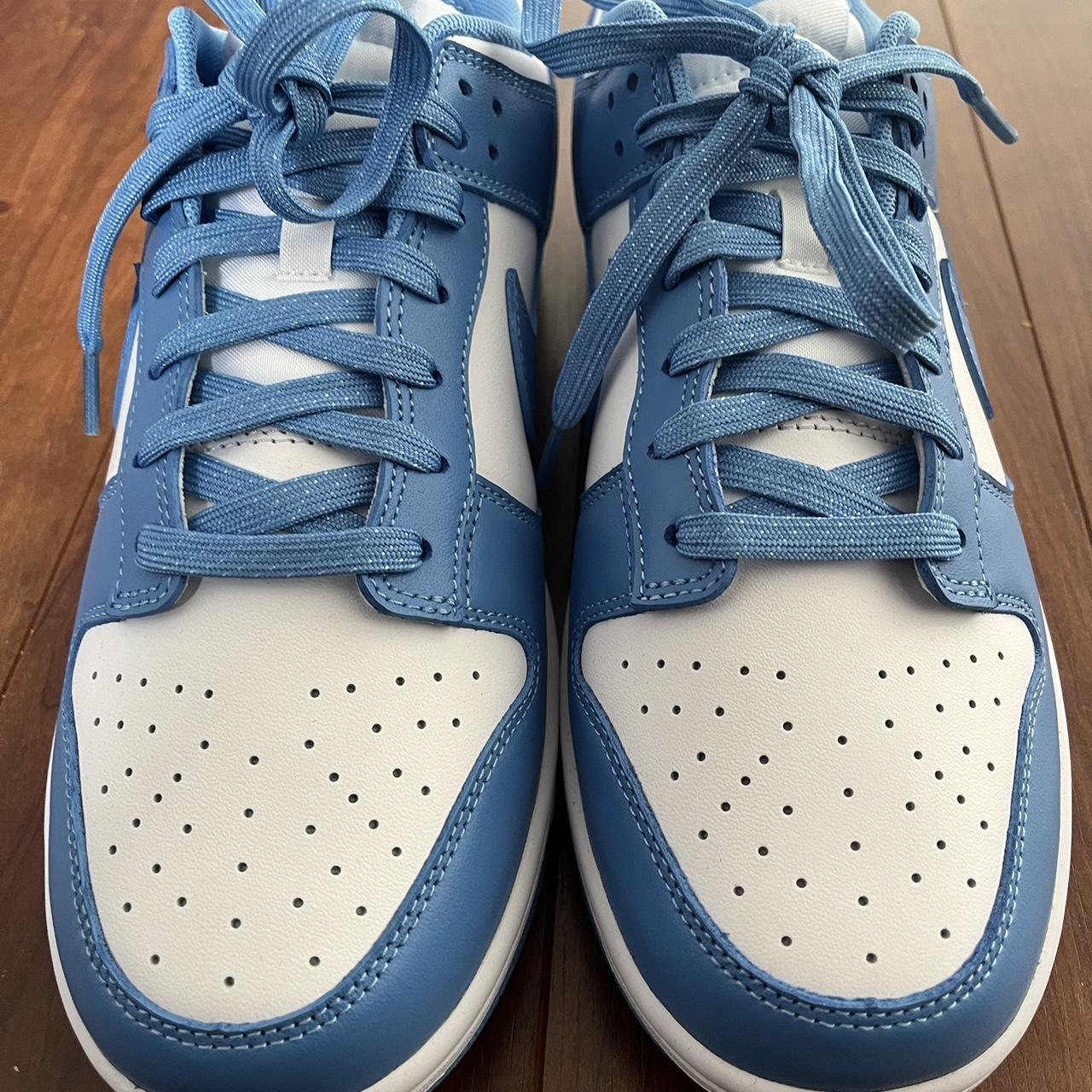 Nike UNC dunks Brand new Without Box Size 9.5 UK... - Depop