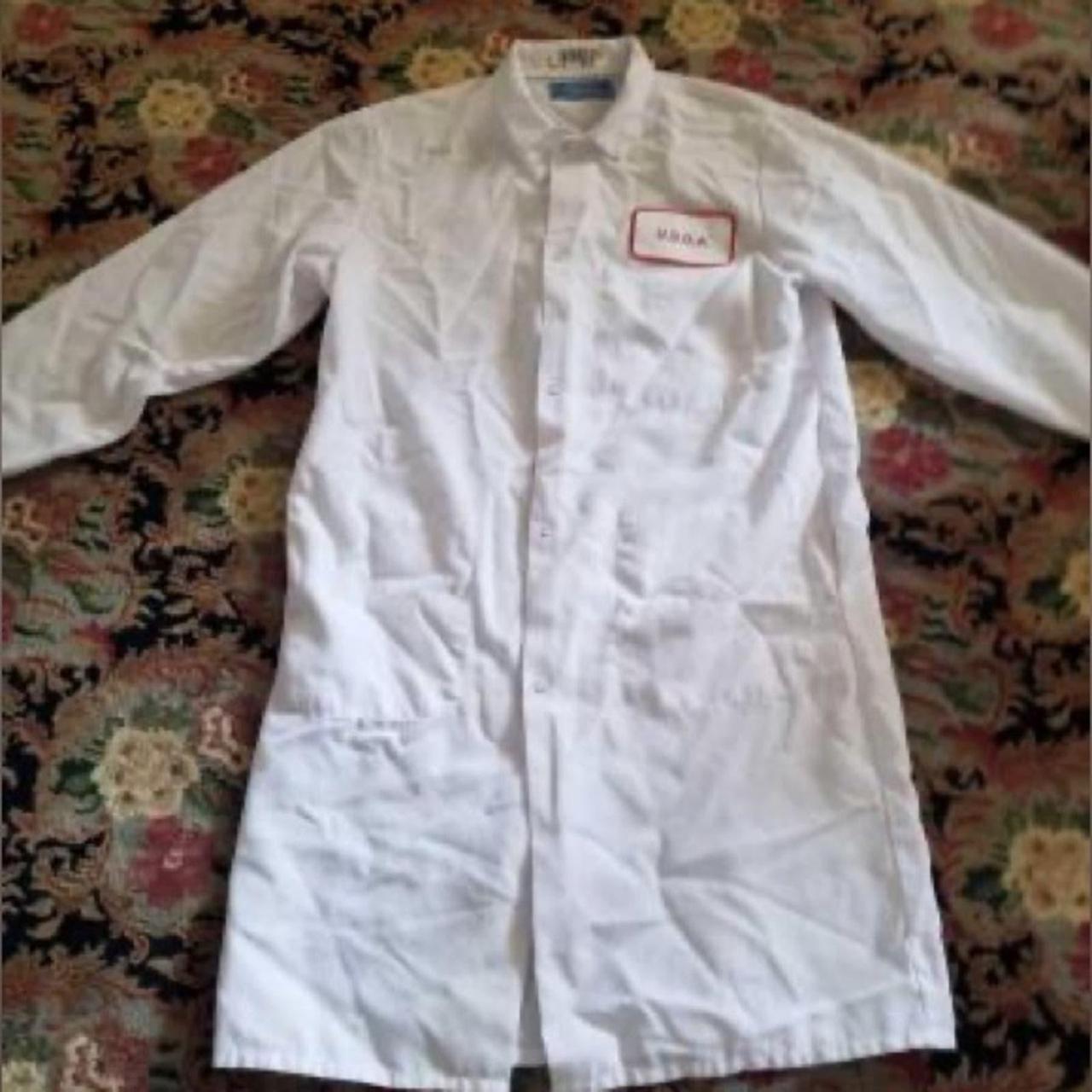 Authentic USDA Aramark Inspectors Smock White Lab... - Depop