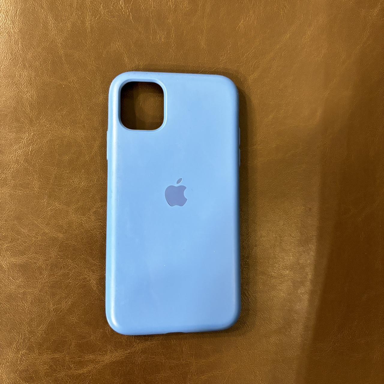 iphone 11 blue apple case! cutest color EVER!... - Depop