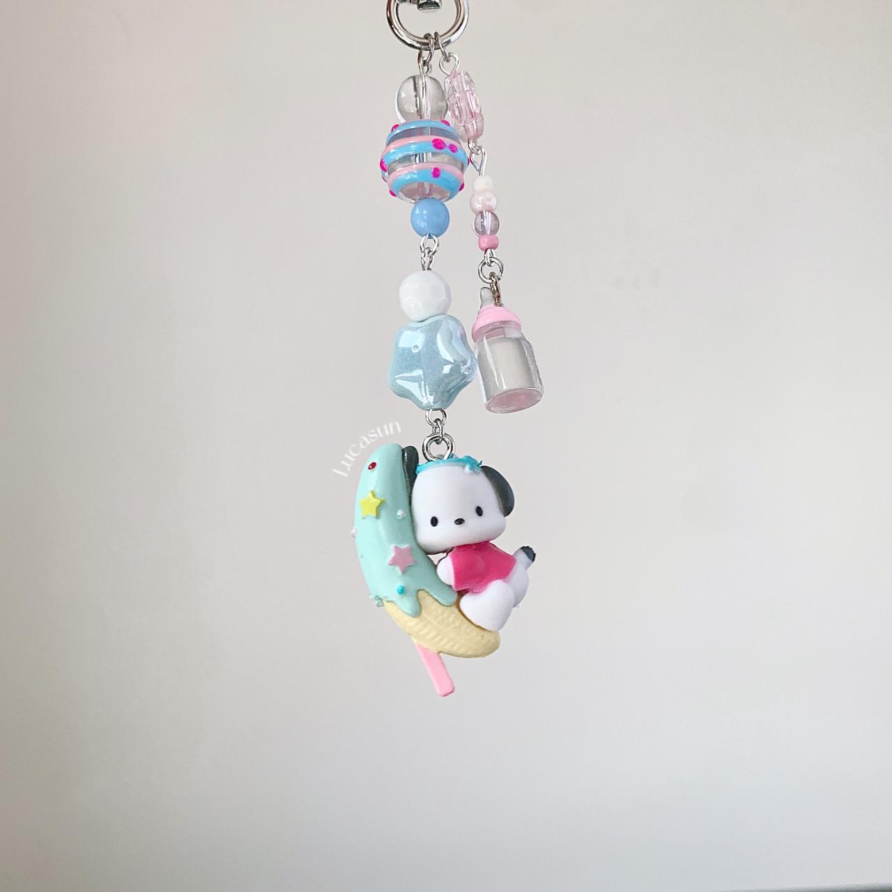 🫧Blue Dog Handmade Keychain,bag charm... - Depop