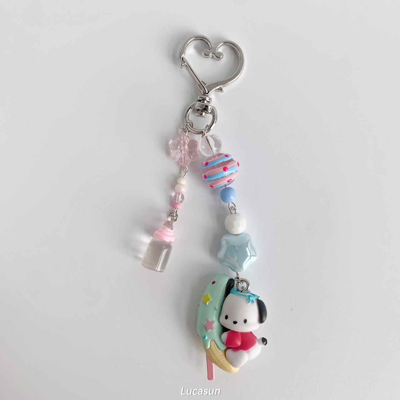 🫧Blue Dog Handmade Keychain,bag charm... - Depop