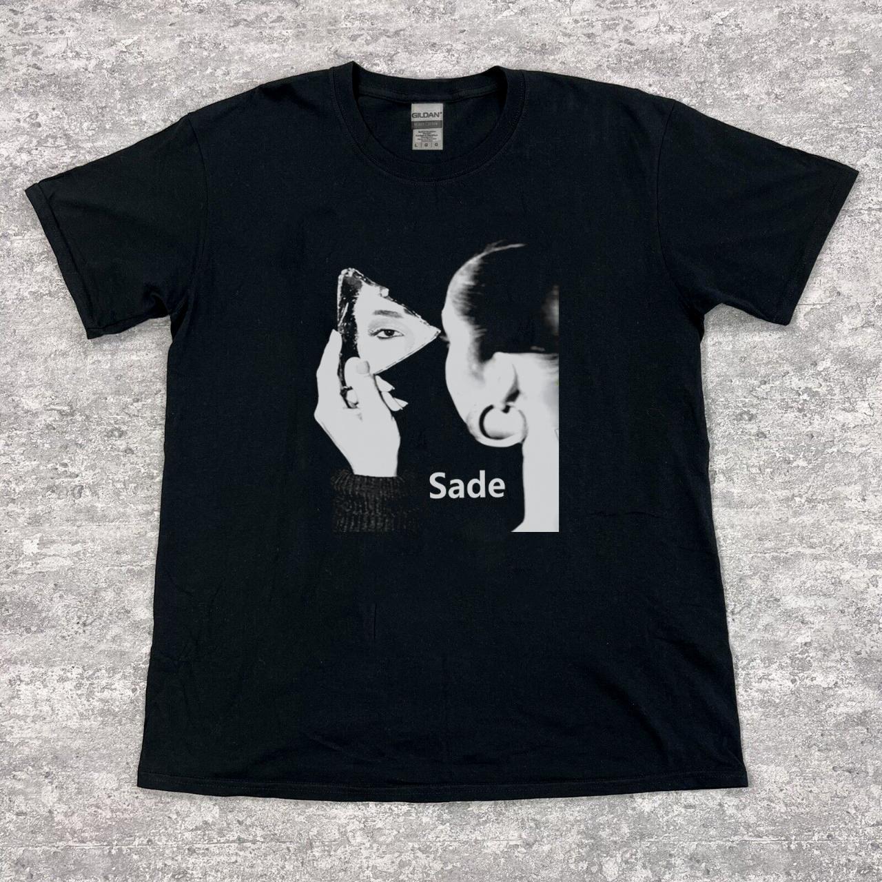 sade singer black T shirt Size Large Gildan Heavy... - Depop